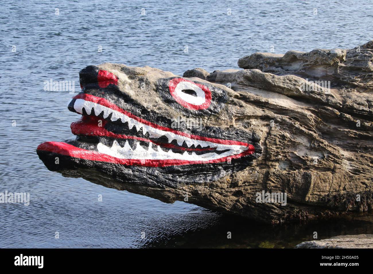 Millport, Isle of Cumbrae, North Ayrshire, Scotland, UK. The rock ...