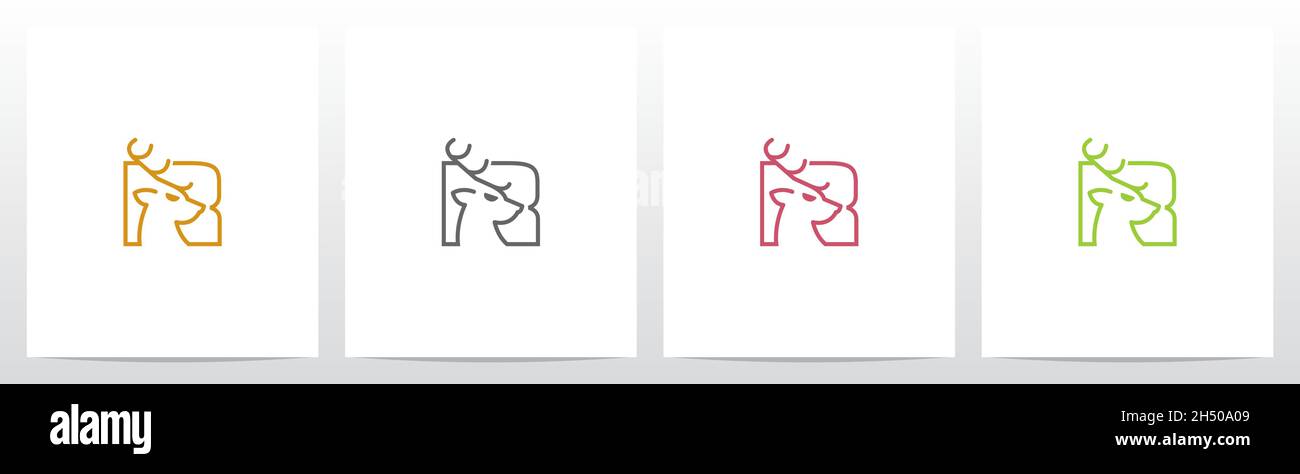 Male reindeer canada Stock Vector Images - Alamy