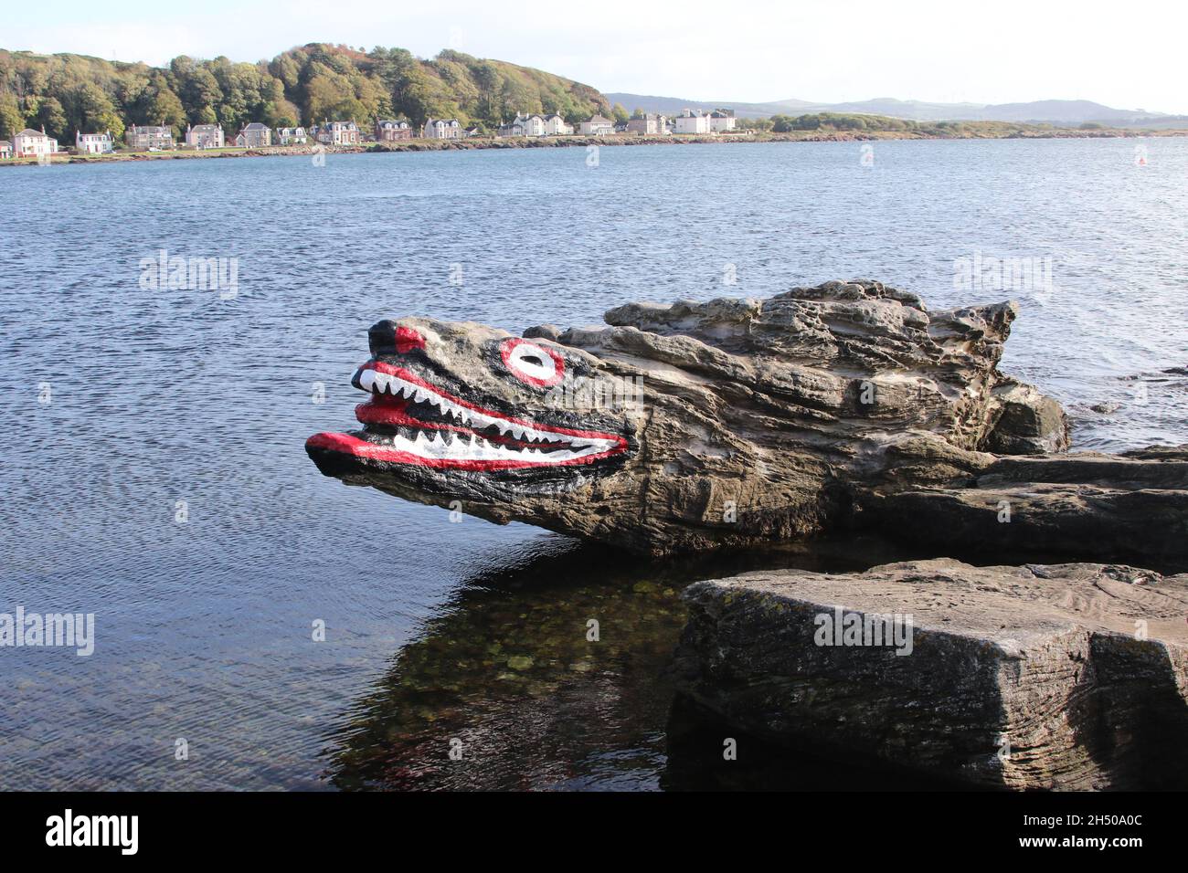 Millport, Isle of Cumbrae, North Ayrshire, Scotland, UK. The rock ...