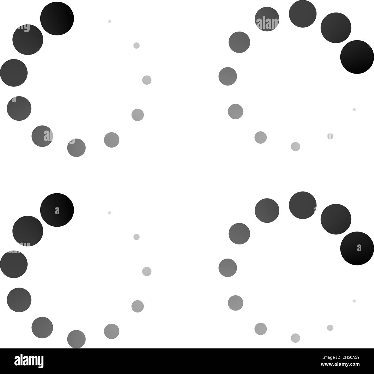 Progress, steps, phases indicator. Preloader, buffer shape. Circle ...