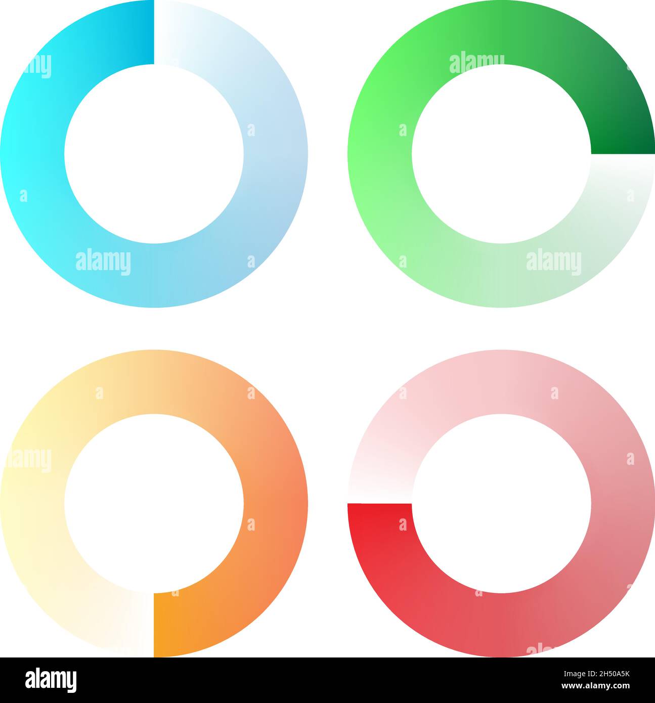 Progress, steps, phases indicator. Preloader, buffer shape. Circle, circular loading icon ...
