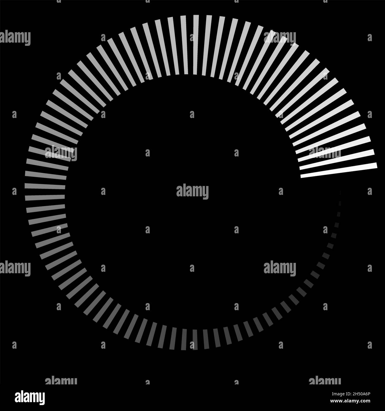 Progress, steps, phases indicator. Preloader, buffer shape. Circle, circular loading icon ...