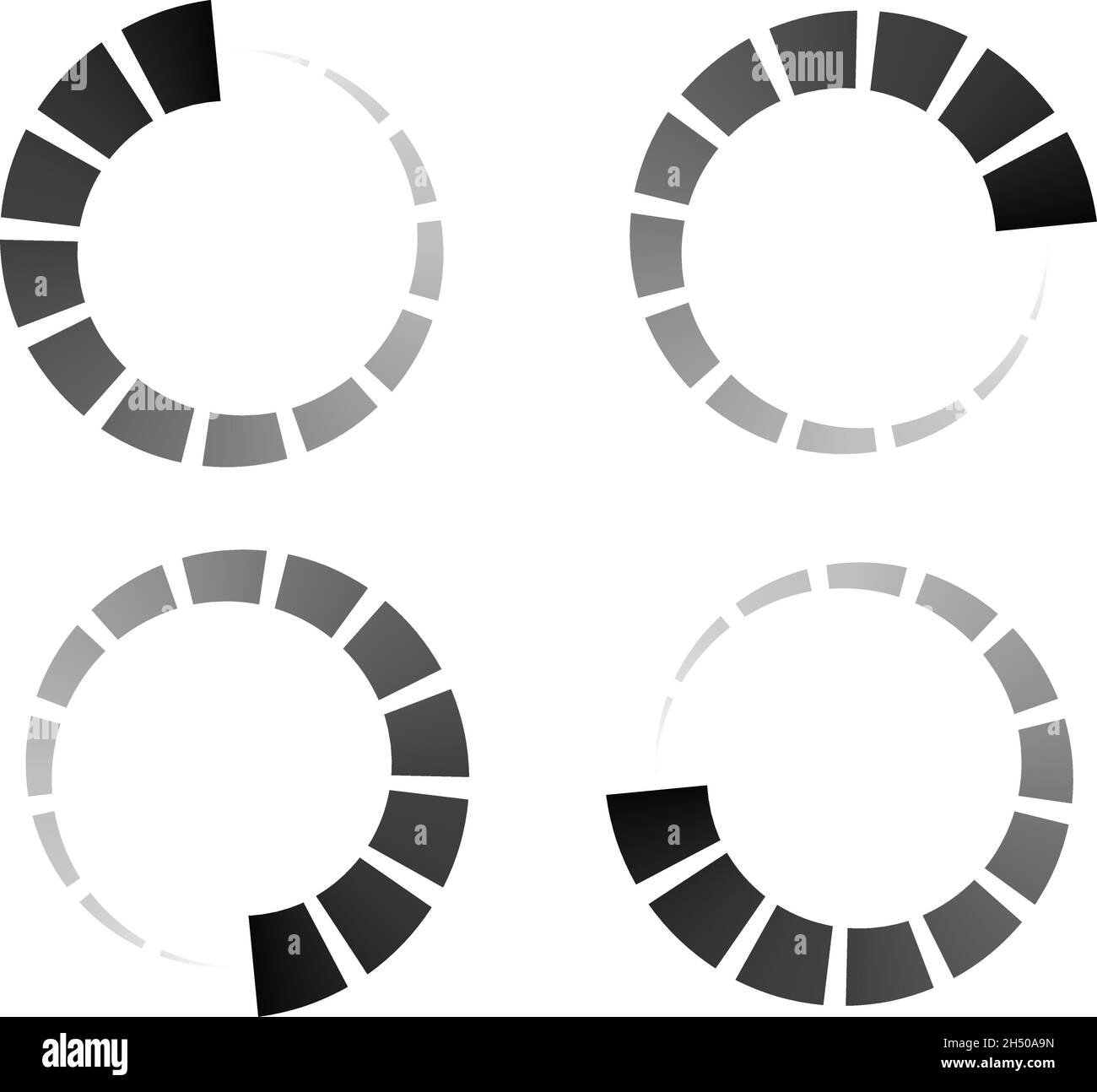 Progress Steps Phases Indicator Preloader Buffer Shape Circle Circular Loading Icon