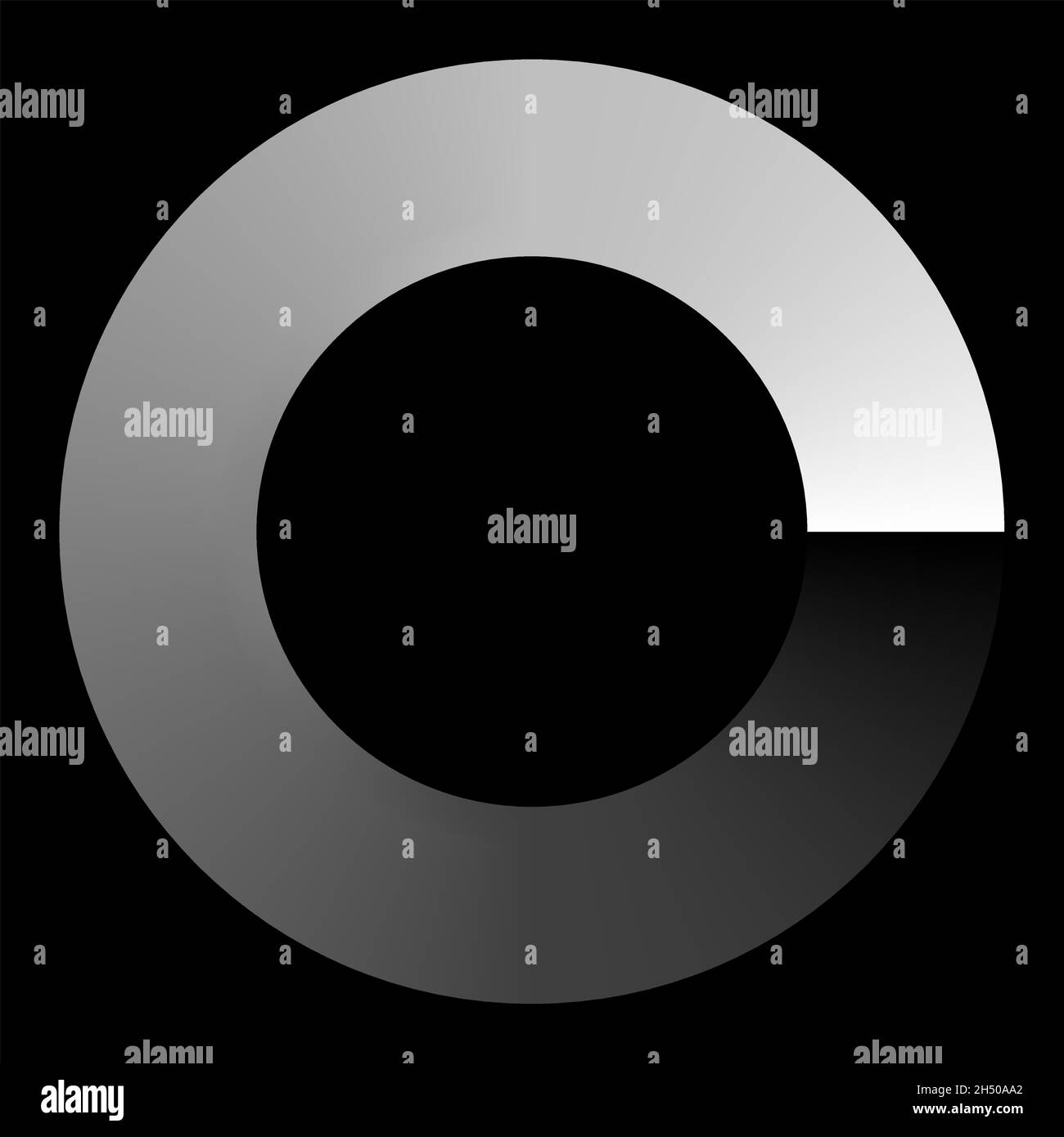 Progress, steps, phases indicator. Preloader, buffer shape. Circle, circular loading icon ...