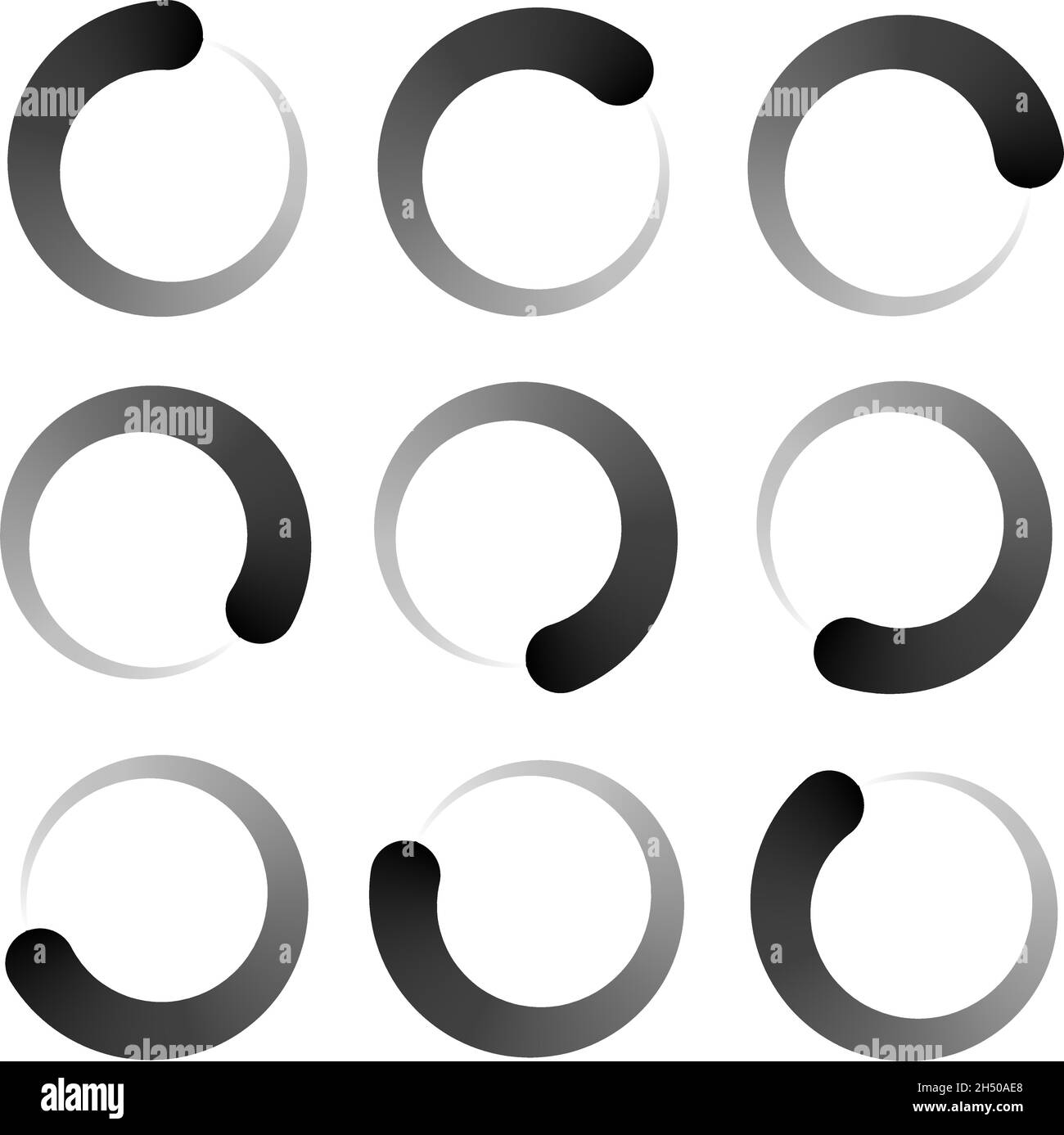Progress Steps Phases Indicator Preloader Buffer Shape Circle Circular Loading Icon