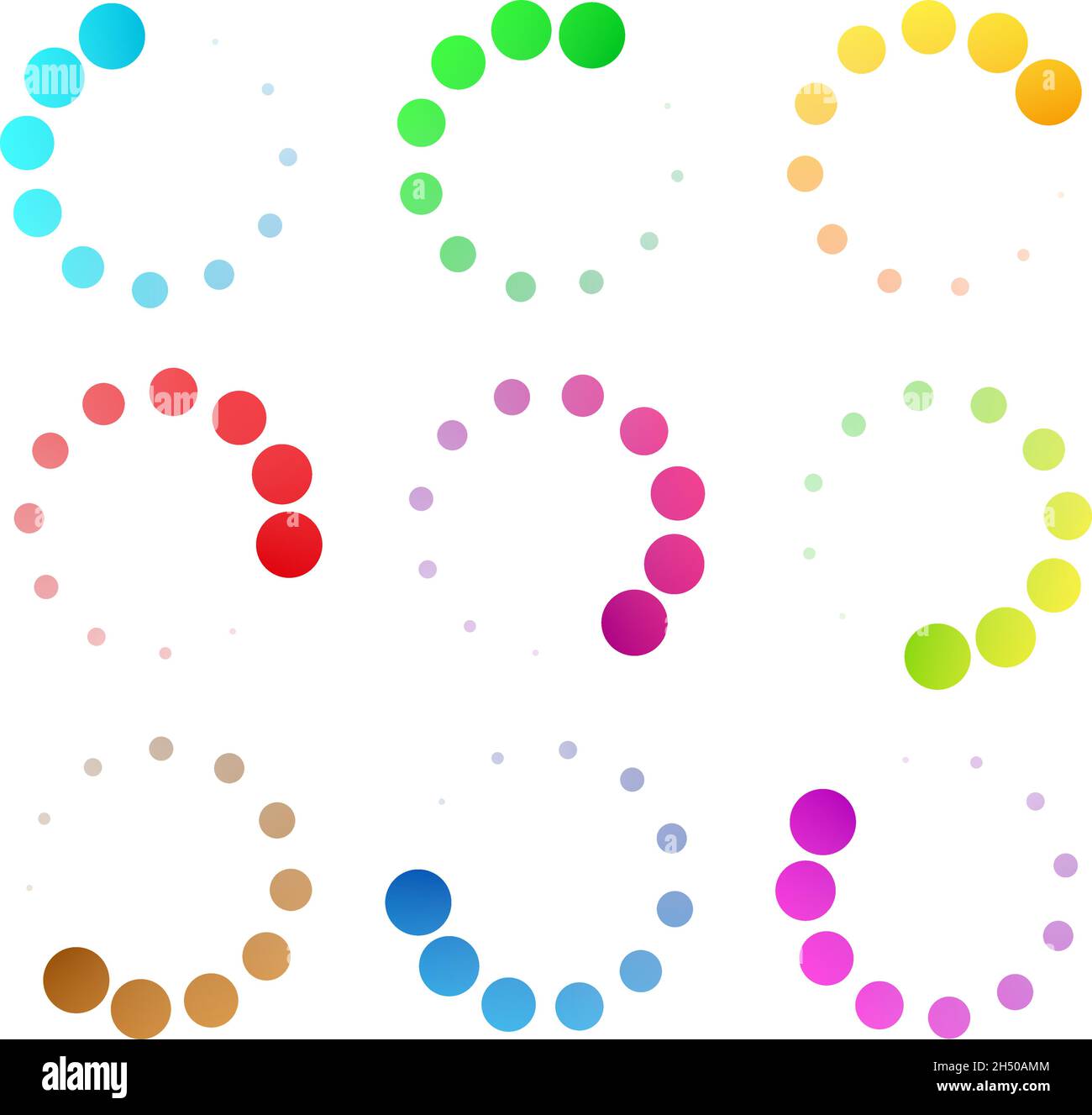 Progress, steps, phases indicator. Preloader, buffer shape. Circle ... Progress, steps, phases indicator. Preloader, buffer shape. Circle ...