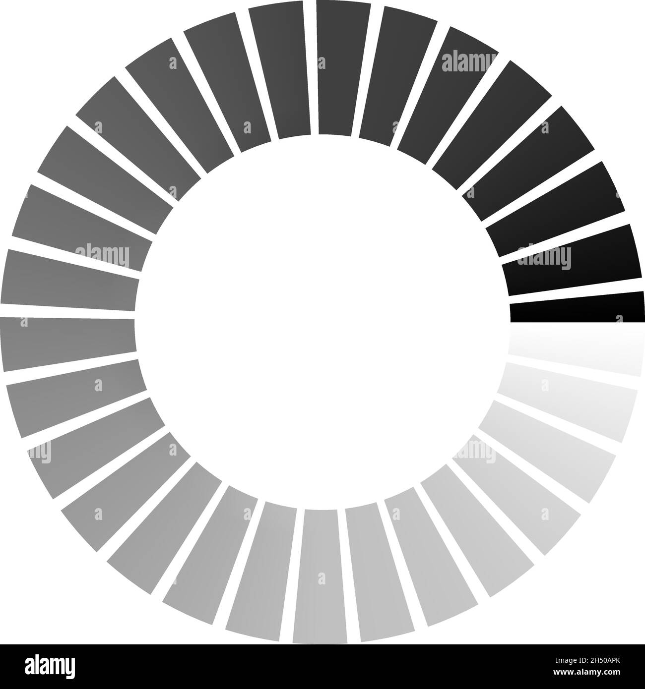 Progress, steps, phases indicator. Preloader, buffer shape. Circle, circular loading icon ...