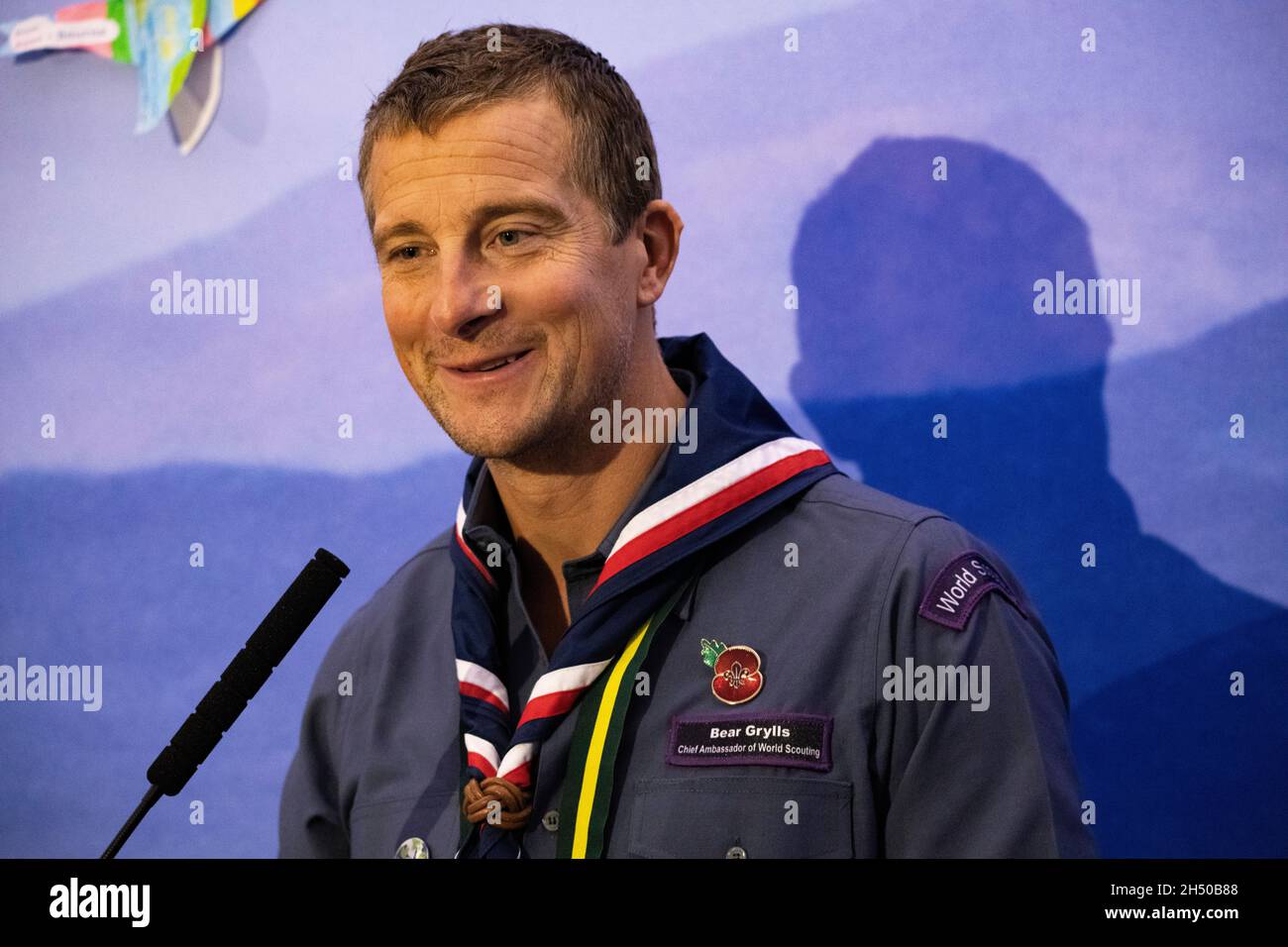 Glasgow, Scotland, UK. 5th Nov, 2021. PICTURED: Bear Grylls OBE, British adventurer and the UK's ...