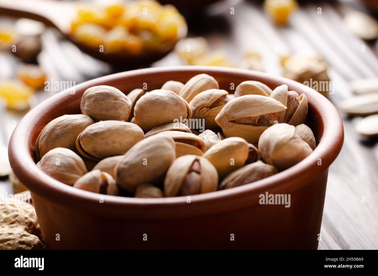 Pistachio nuts with open shell hi-res stock photography and images - Alamy