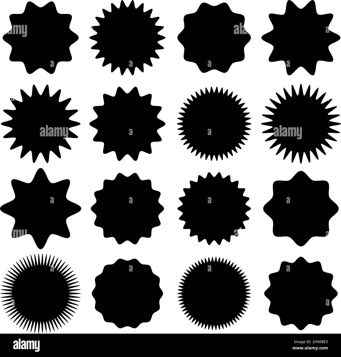 Starburst, sunburst price tag, label. Empty, blank price flash for ...