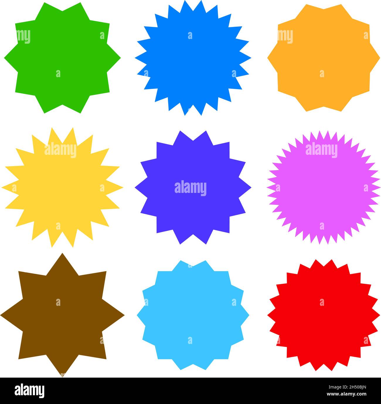 Starburst, sunburst price tag, label. Empty, blank price flash for ...