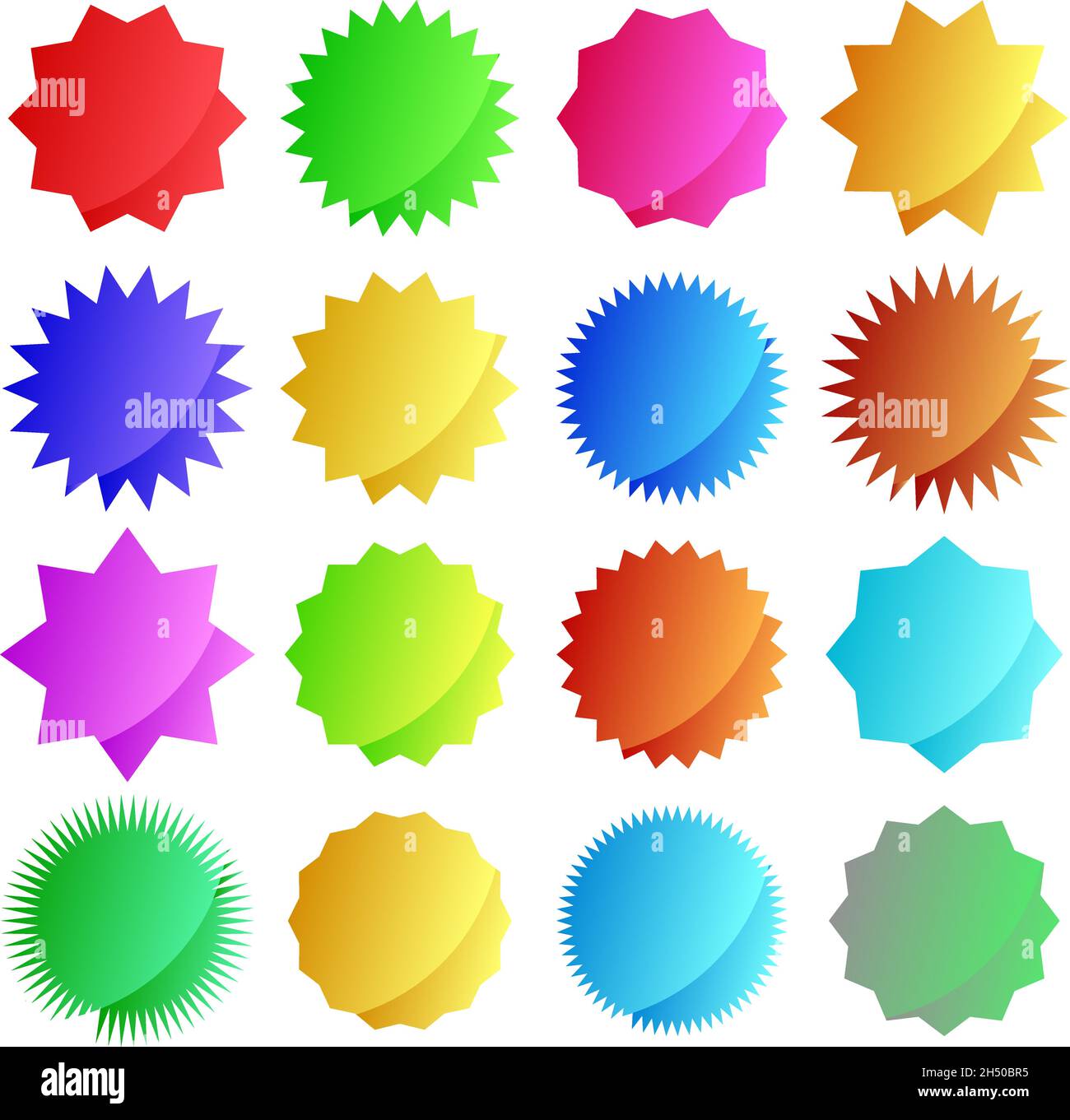 Starburst, sunburst price tag, label. Empty, blank price flash for ...