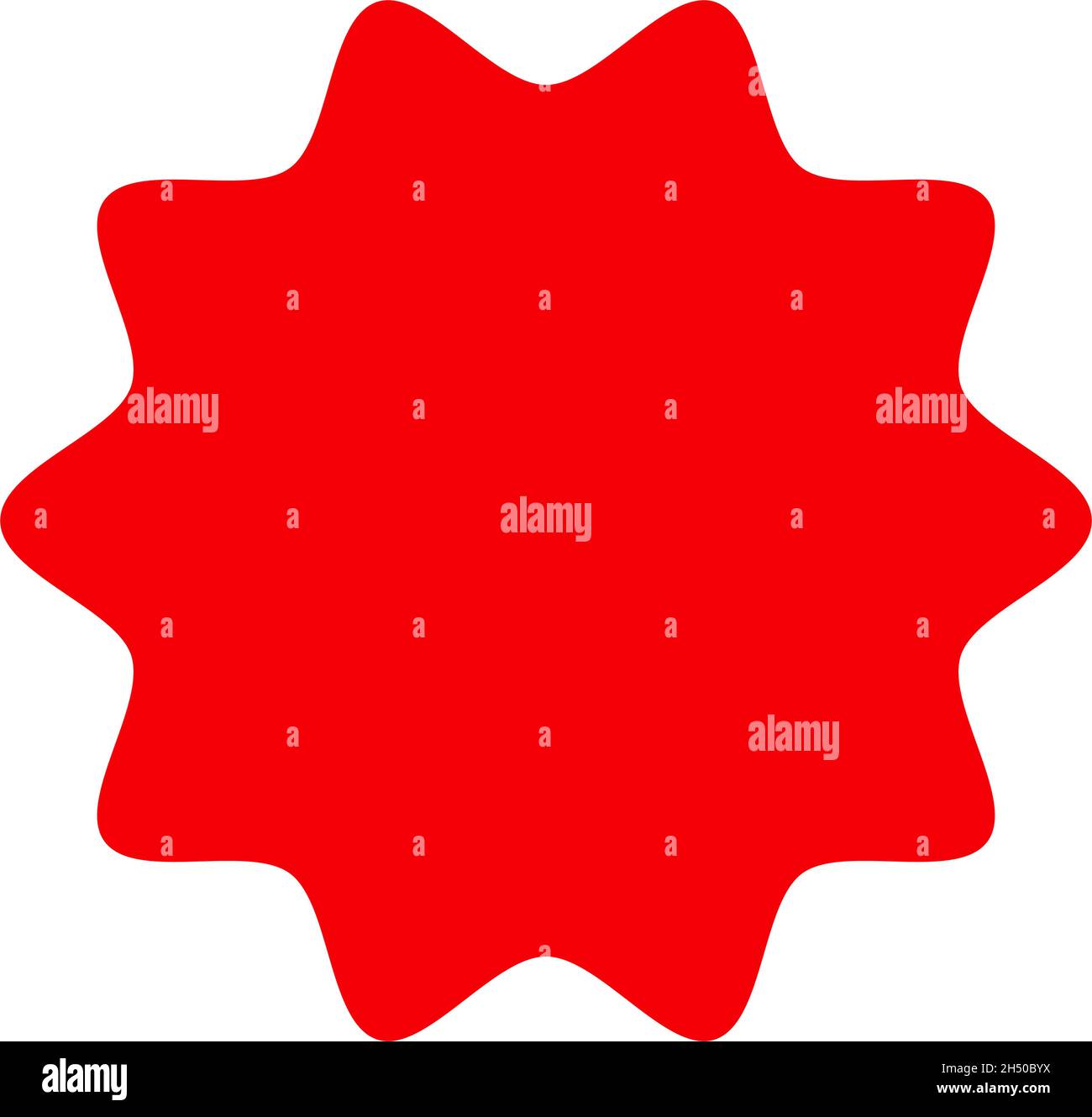 Starburst, sunburst price tag, label. Empty, blank price flash for ...