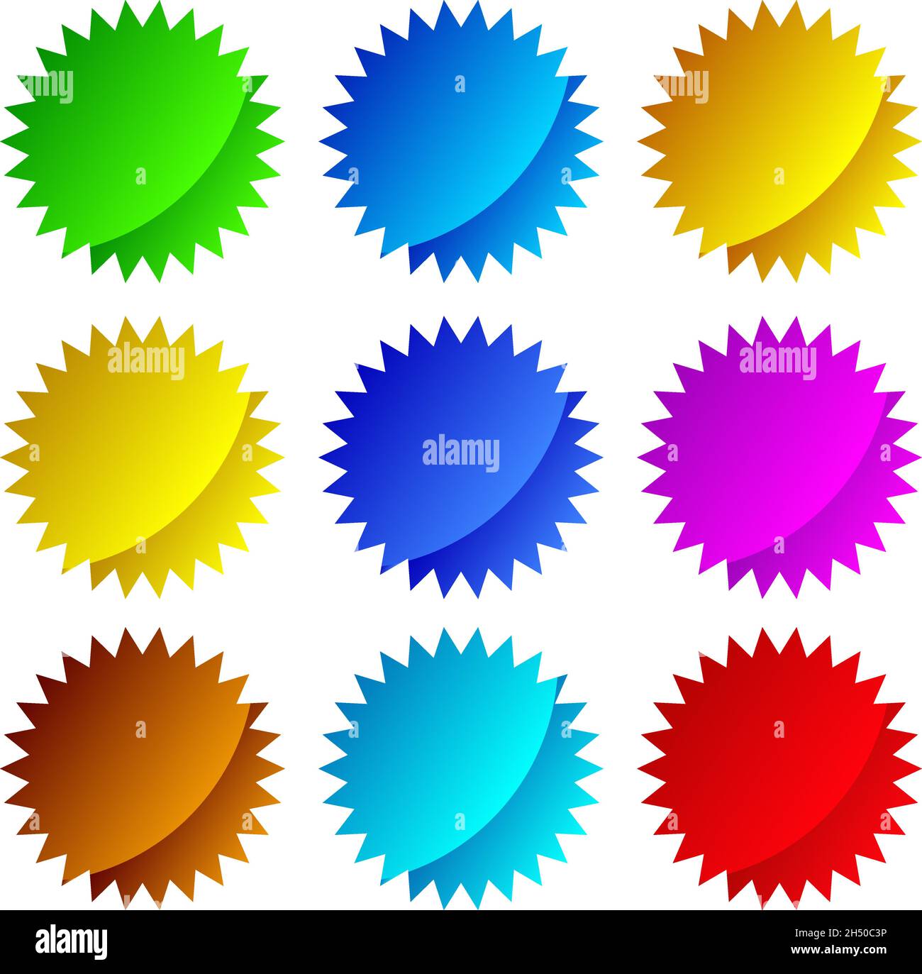 Starburst, sunburst price tag, label. Empty, blank price flash for ...