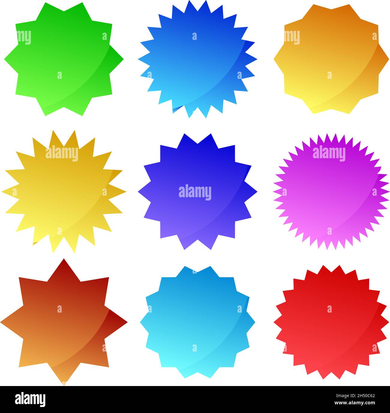Starburst, sunburst price tag, label. Empty, blank price flash for ...