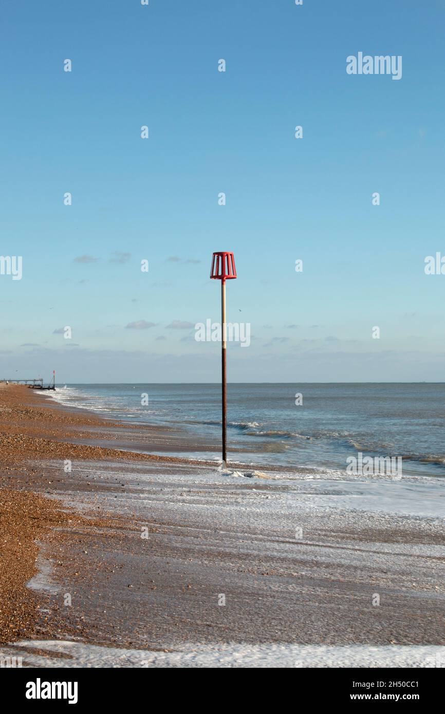 Rough Water On The Beach Stock Photo - Alamy