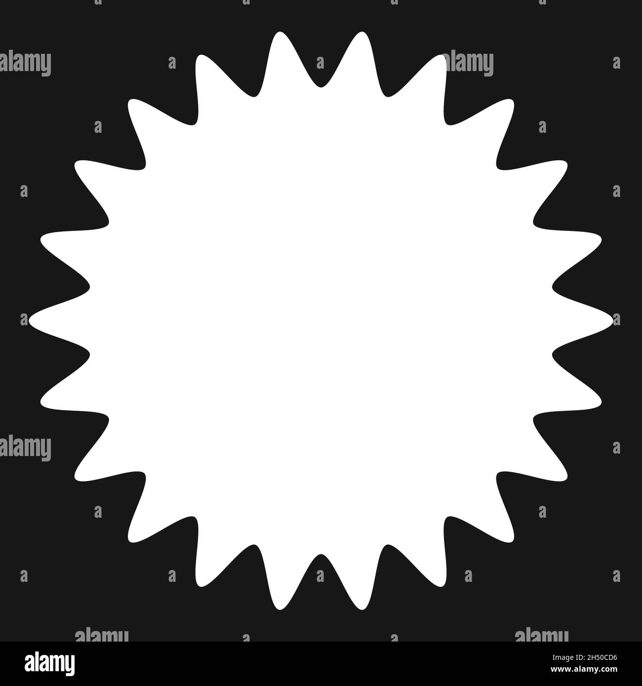 Starburst, sunburst price tag, label. Empty, blank price flash for ...