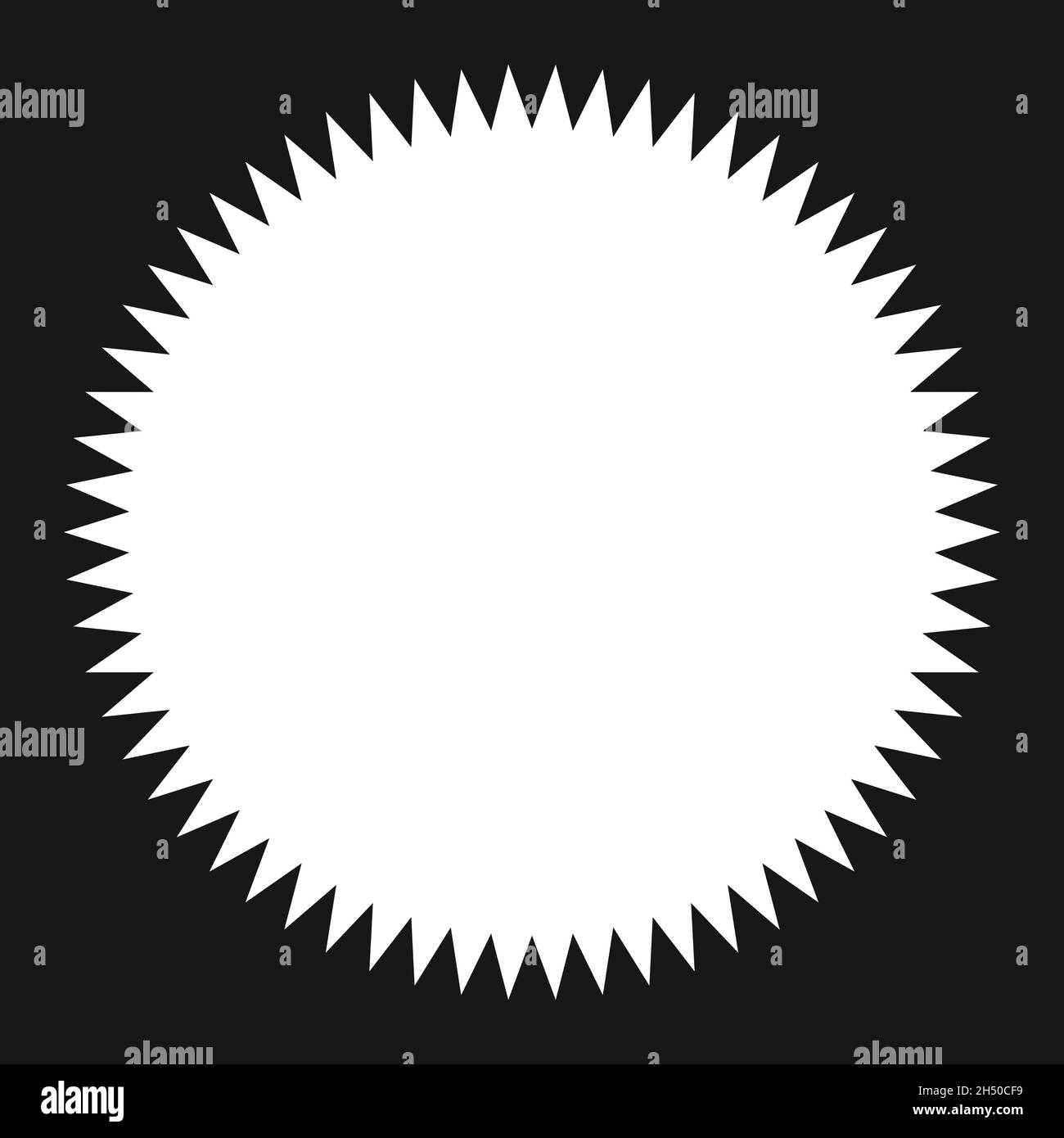 Starburst, sunburst price tag, label. Empty, blank price flash for ...