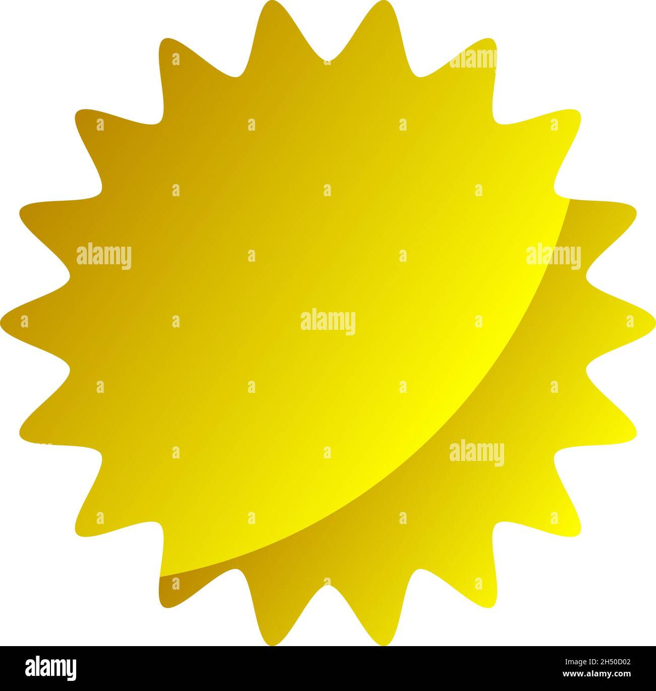 Starburst, sunburst price tag, label. Empty, blank price flash for ...