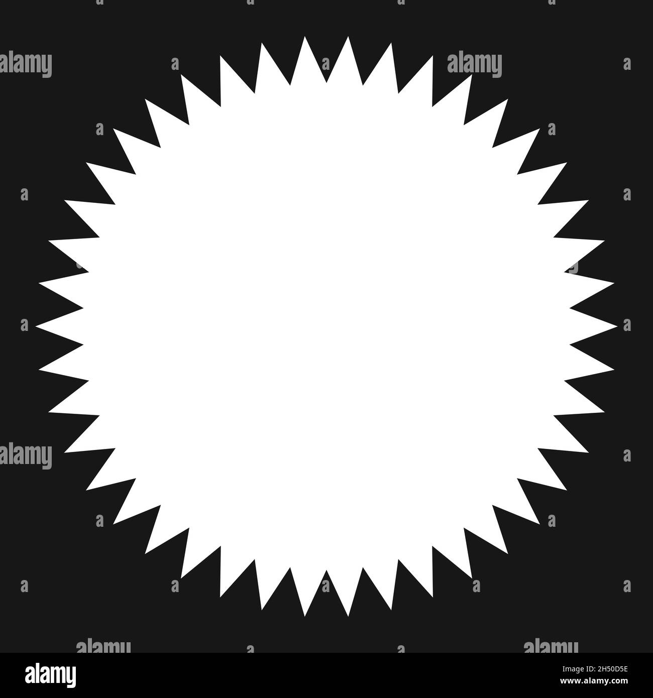 Starburst, sunburst price tag, label. Empty, blank price flash for ...