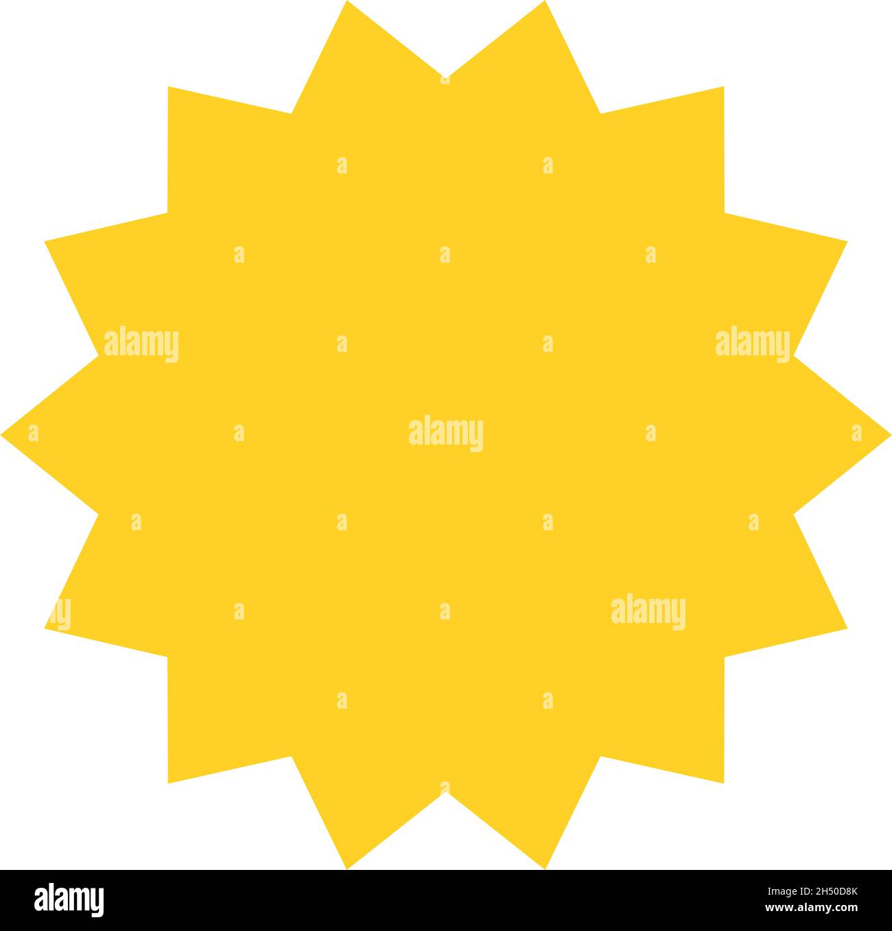 Starburst, sunburst price tag, label. Empty, blank price flash for ...