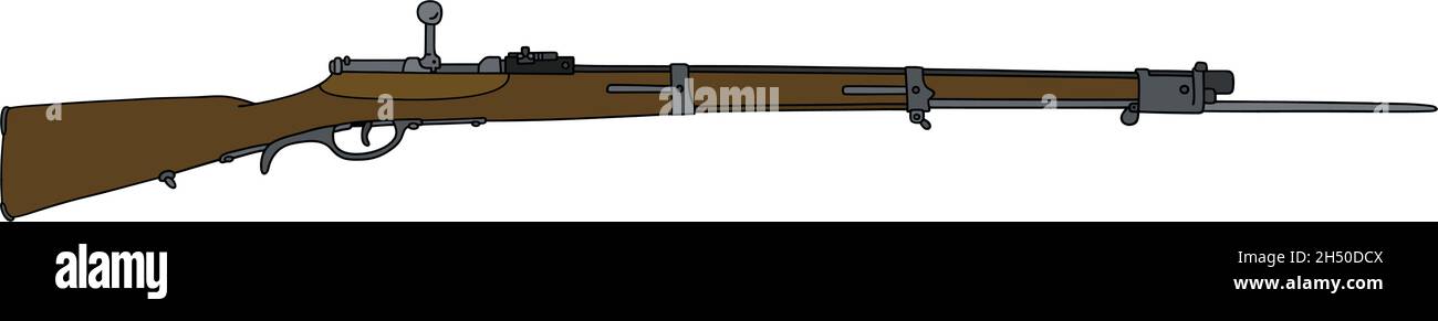 Bayonet and gun Stock Vector Images - Alamy