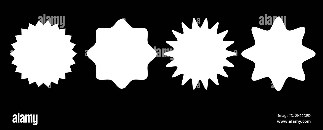 Starburst, sunburst price tag, label. Empty, blank price flash for ...