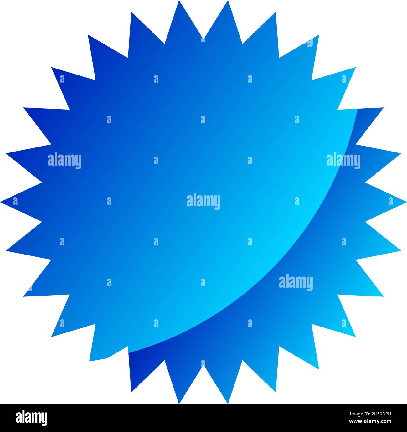 Starburst, sunburst price tag, label. Empty, blank price flash for ...