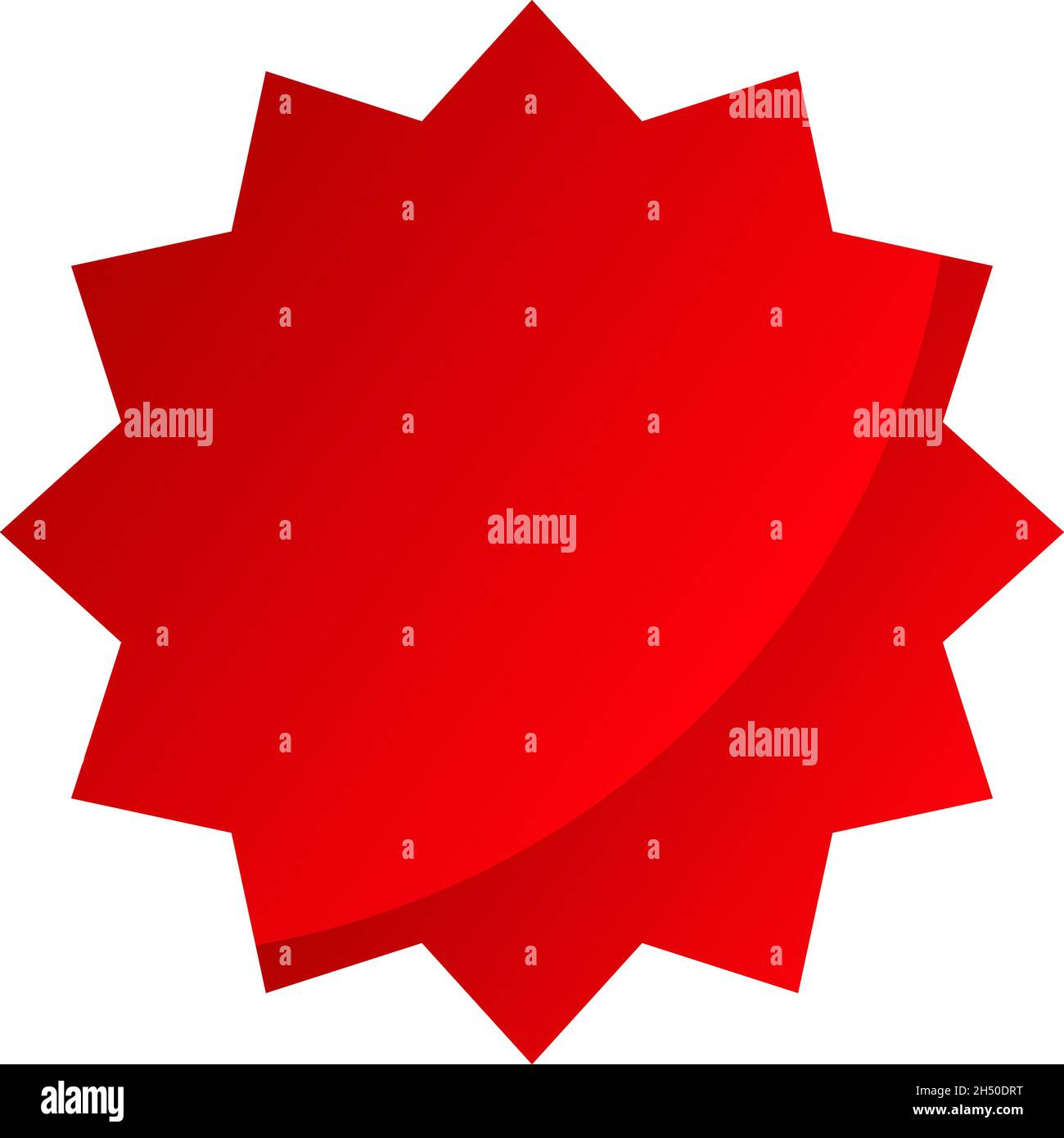 Starburst, sunburst price tag, label. Empty, blank price flash for ...