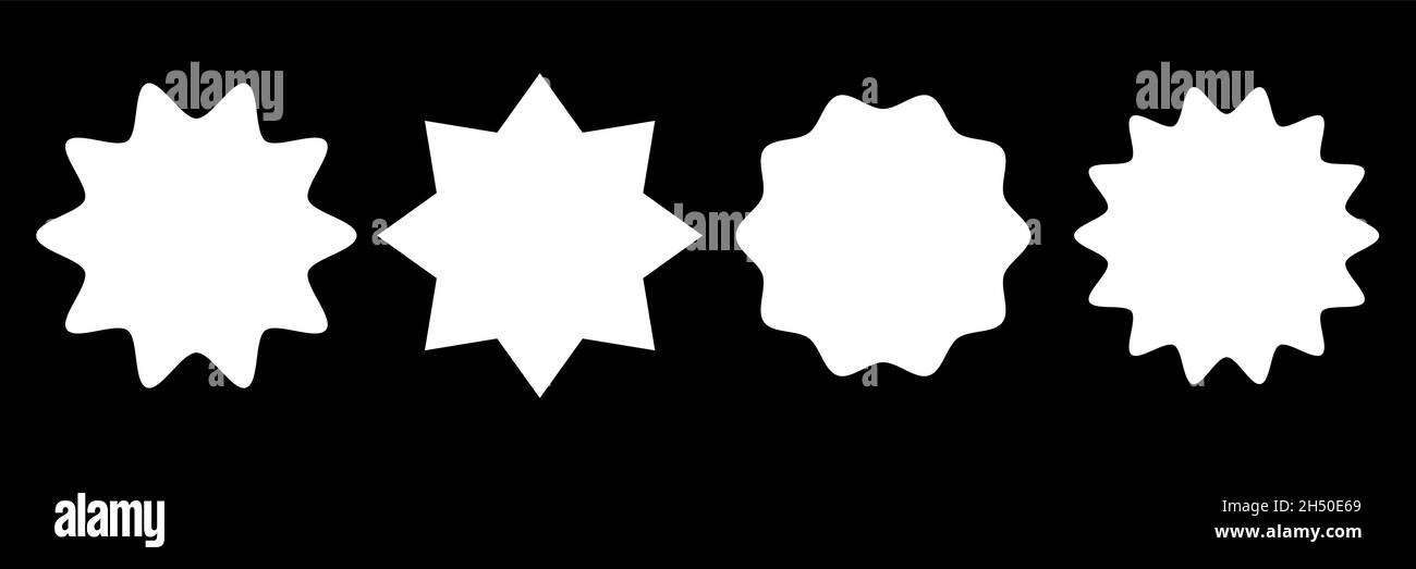 Starburst, sunburst price tag, label. Empty, blank price flash for ...