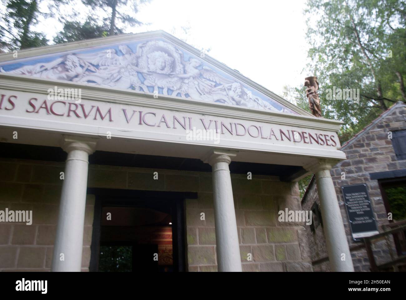 Reproduction of a Roman Temple to the Nymphs water shrine at Vindolanda ...