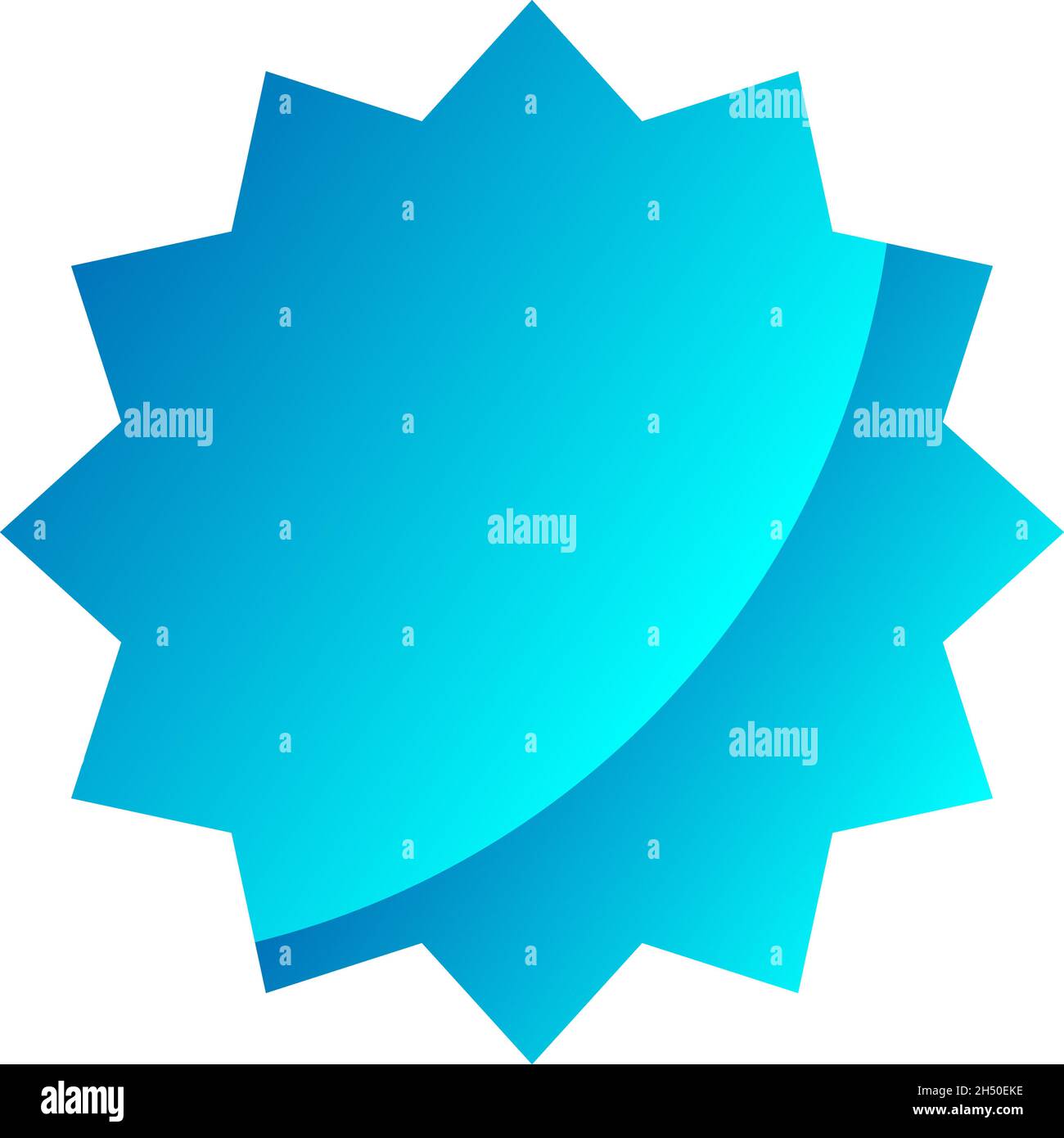 Starburst, sunburst price tag, label. Empty, blank price flash for ...