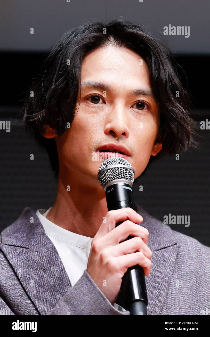 November 5, 2021, Tokyo, Japan: Japanese actor Asaya Kimijima speaks ...