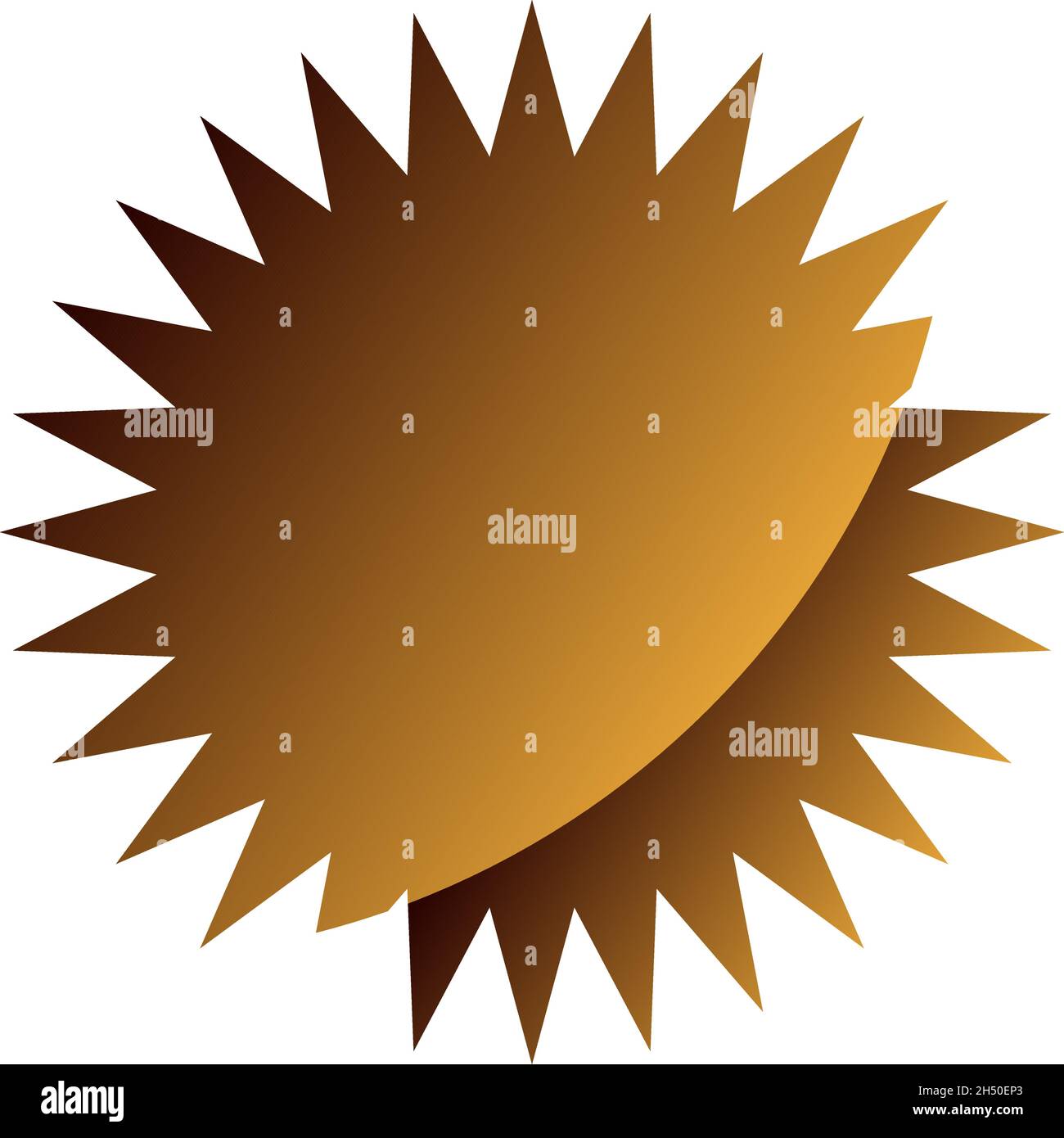 Starburst, sunburst price tag, label. Empty, blank price flash for ...