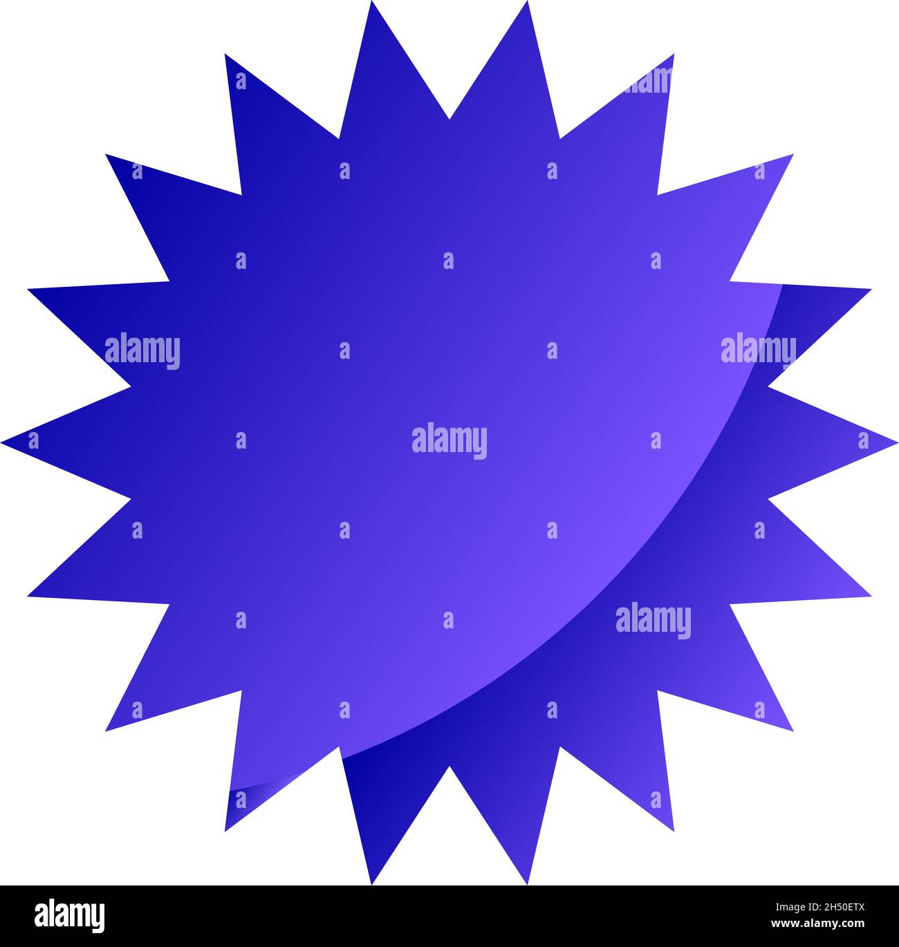Starburst, sunburst price tag, label. Empty, blank price flash for ...