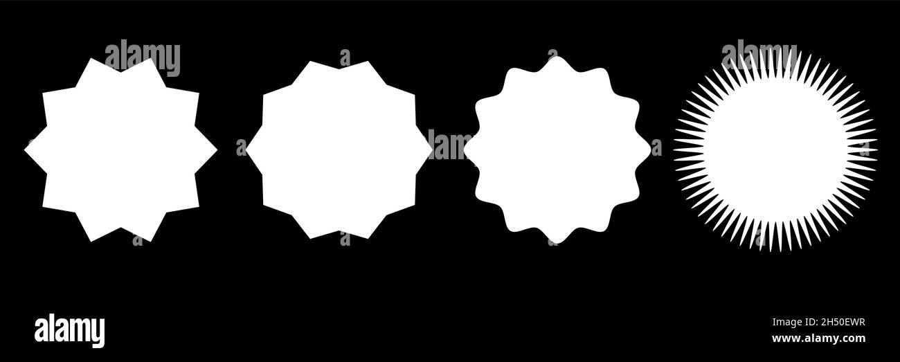 Starburst, sunburst price tag, label. Empty, blank price flash for ...