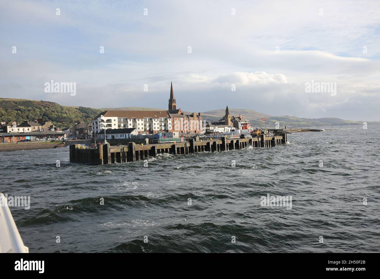 Largs, North Ayrshire, Scotland, UK. The Caledonian McBrayne ( Cal Mac ...