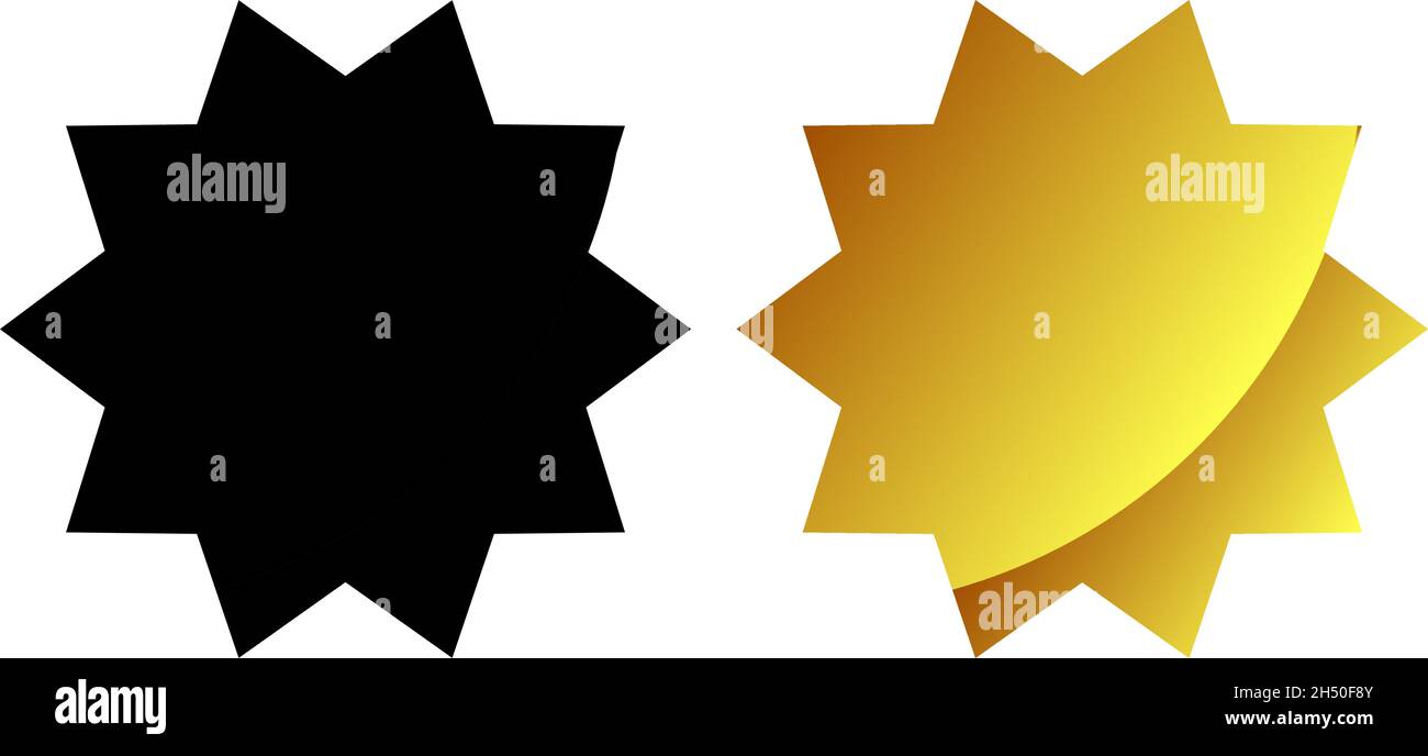 Starburst, sunburst price tag, label. Empty, blank price flash for ...