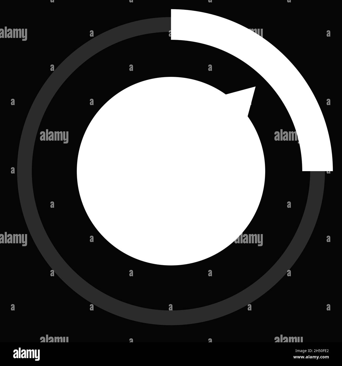 Gauge, meter, dial icon with different number of sections, parts ...