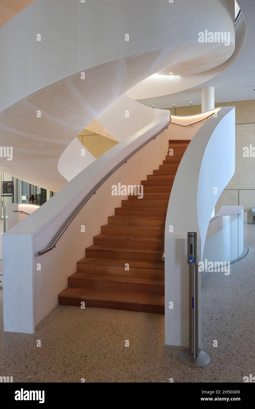 Spiral Staircase inside the LUMA Tower, Art Gallery & Arts Centre ...