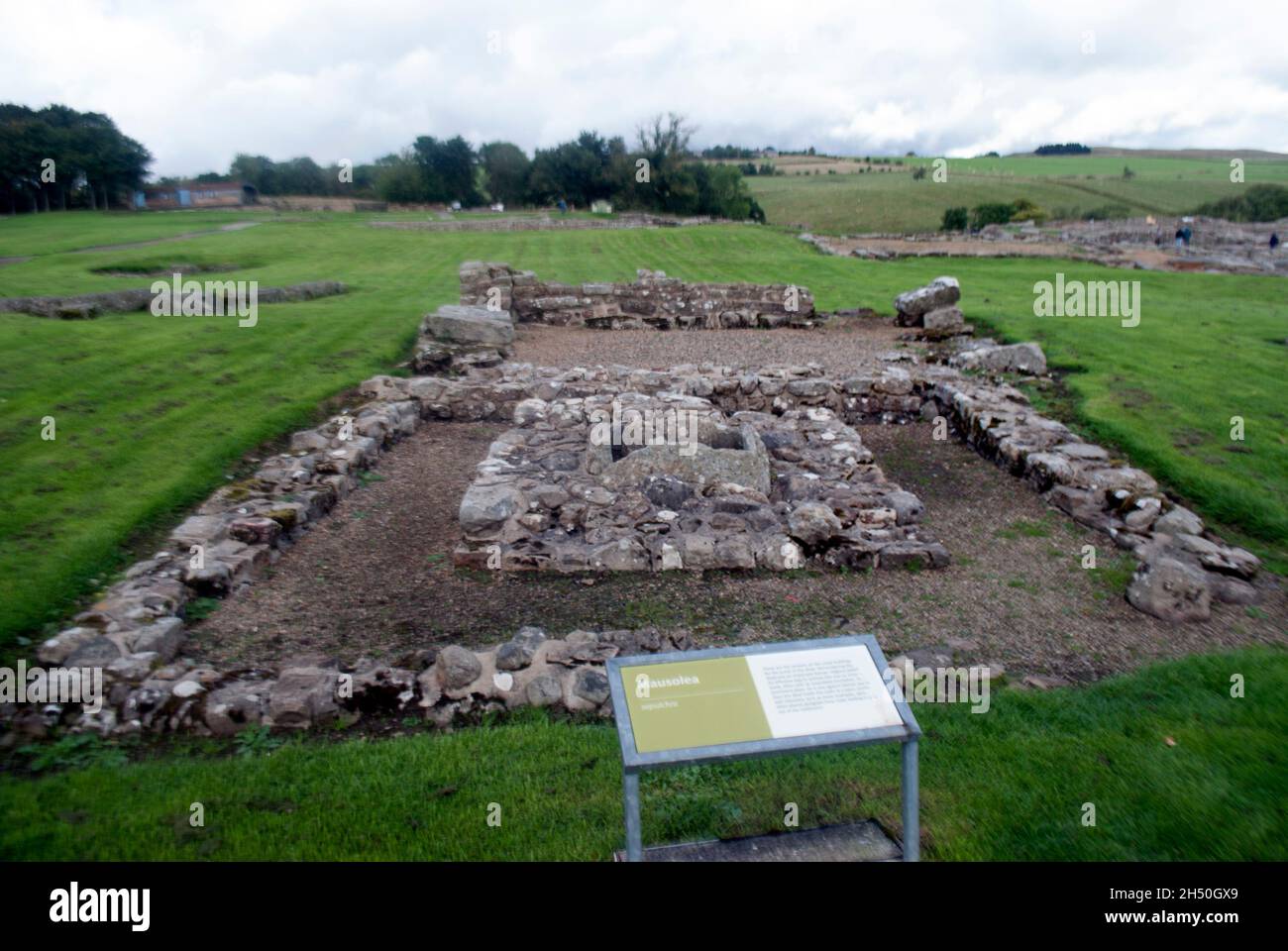 Mausolea mausoleum excavated Roman ruins at Vindolanda Fort and museum ...