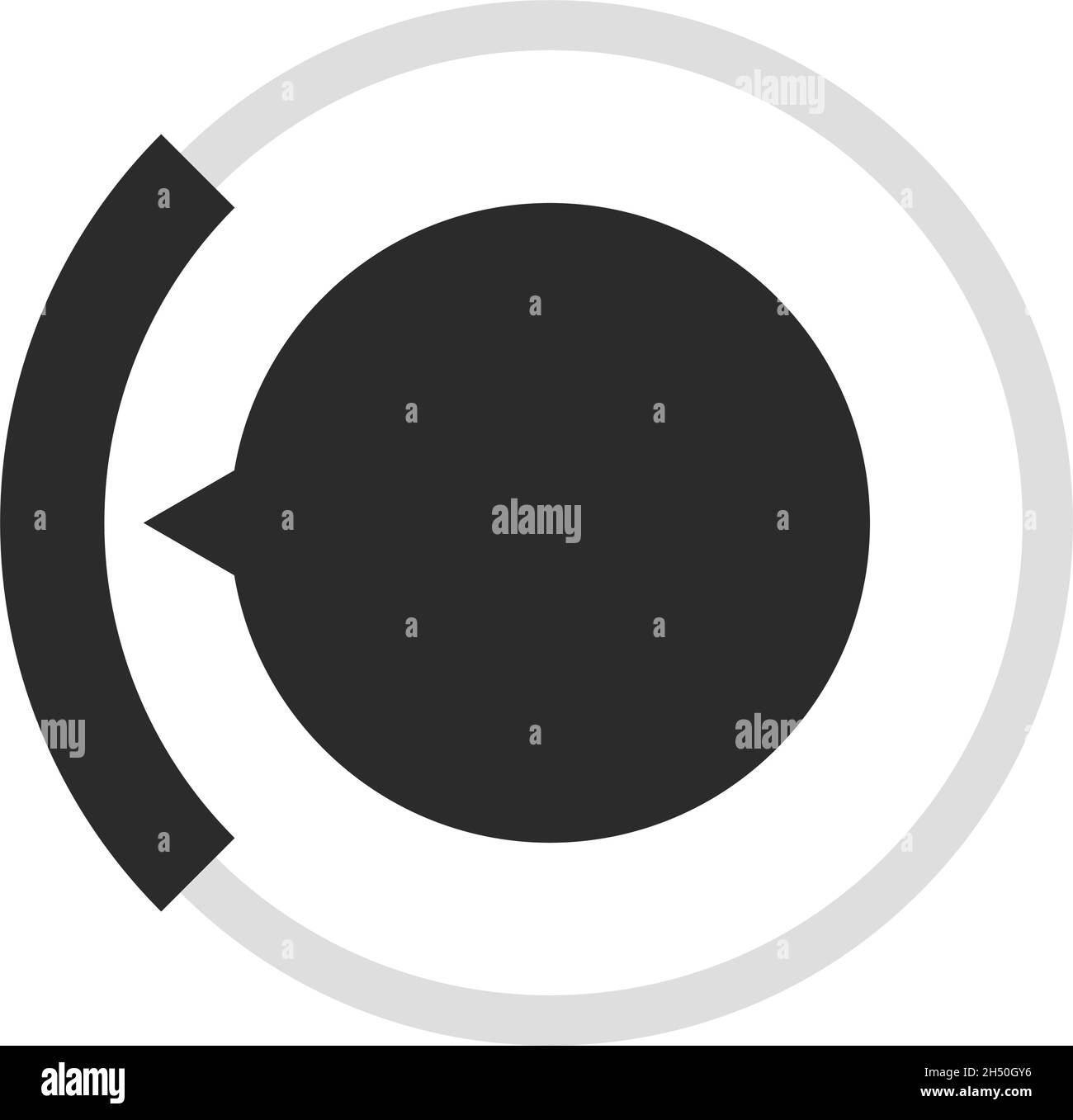 Gauge, meter, dial icon with different number of sections, parts ...