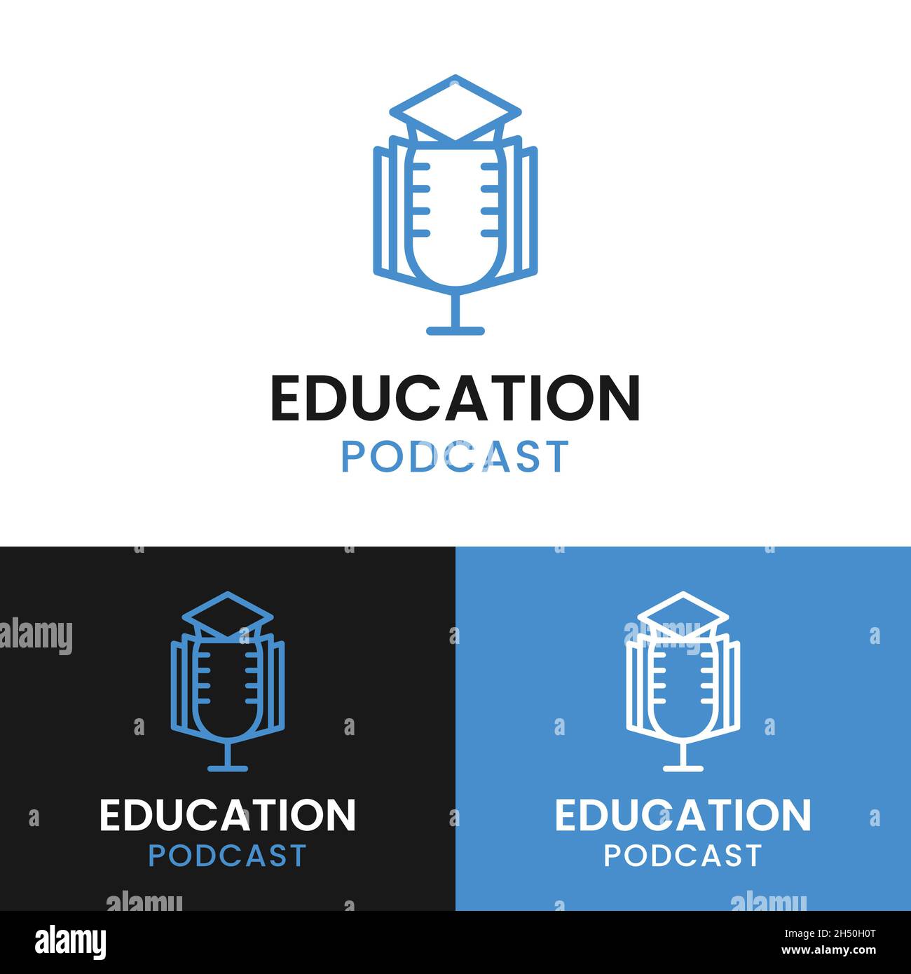 Microphone logo hi-res stock photography and images - Alamy