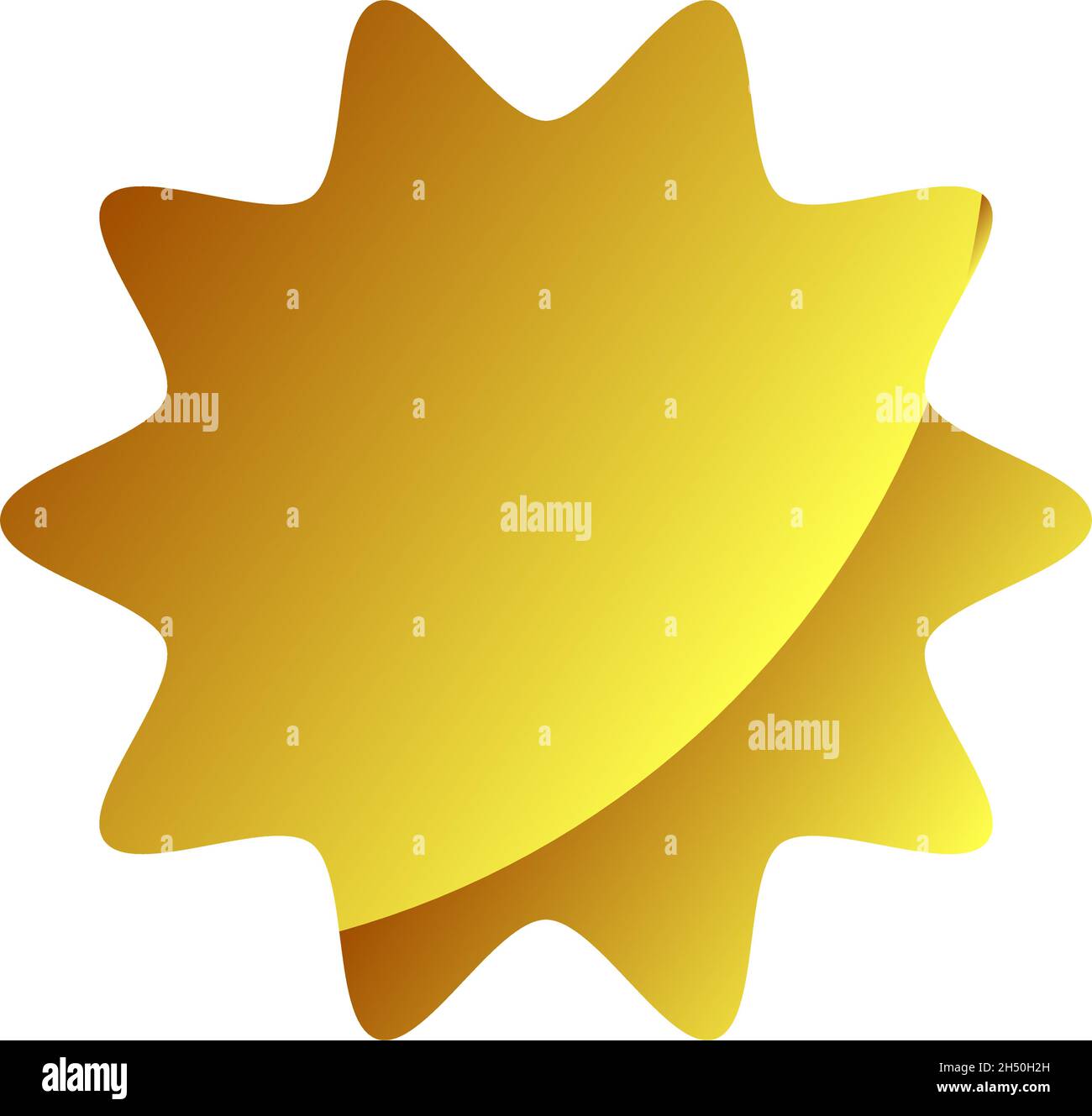 Starburst, sunburst price tag, label. Empty, blank price flash for ...