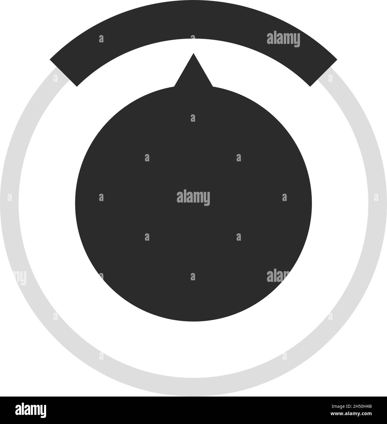 Gauge, meter, dial icon with different number of sections, parts ...