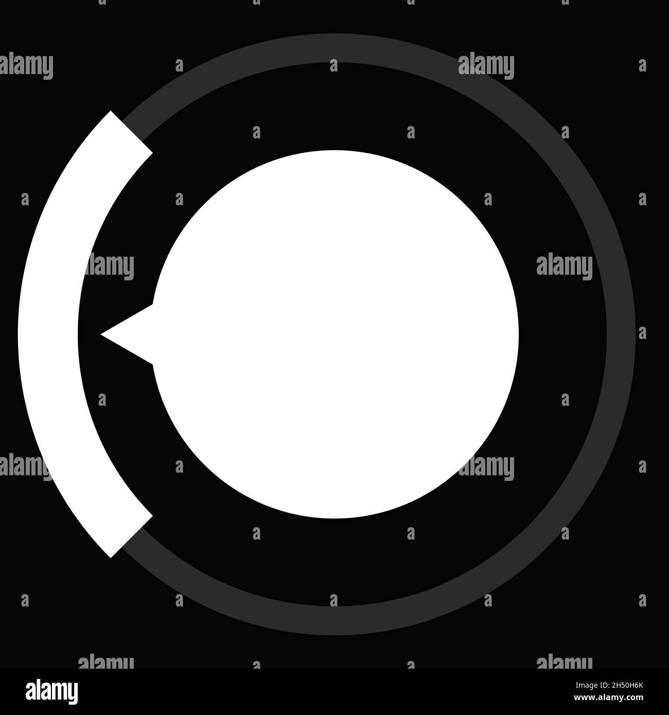 Gauge, meter, dial icon with different number of sections, parts ...