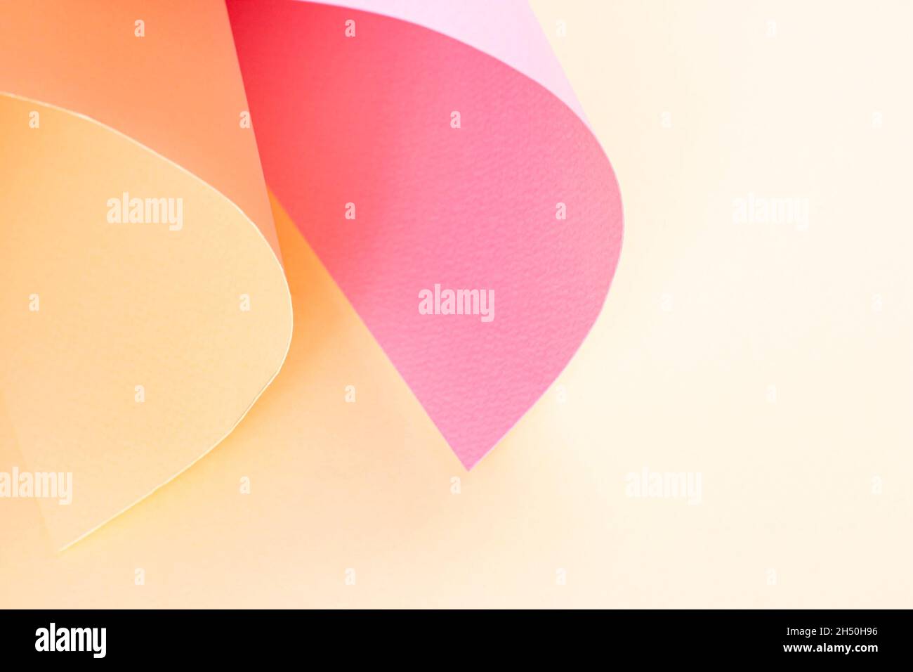 Abstract geometric light pink and pastel shades blank paper background ...