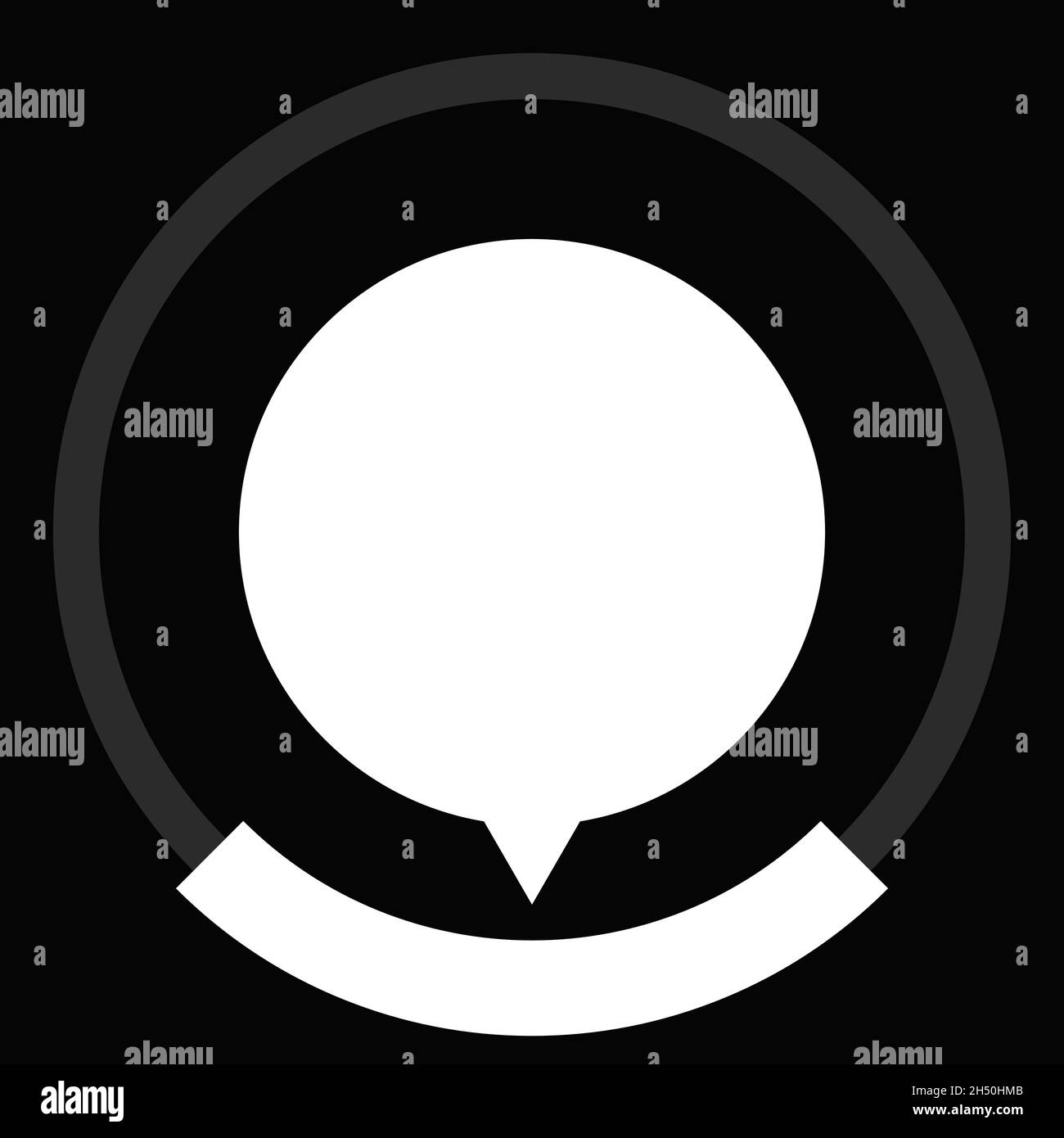 Gauge, meter, dial icon with different number of sections, parts ...