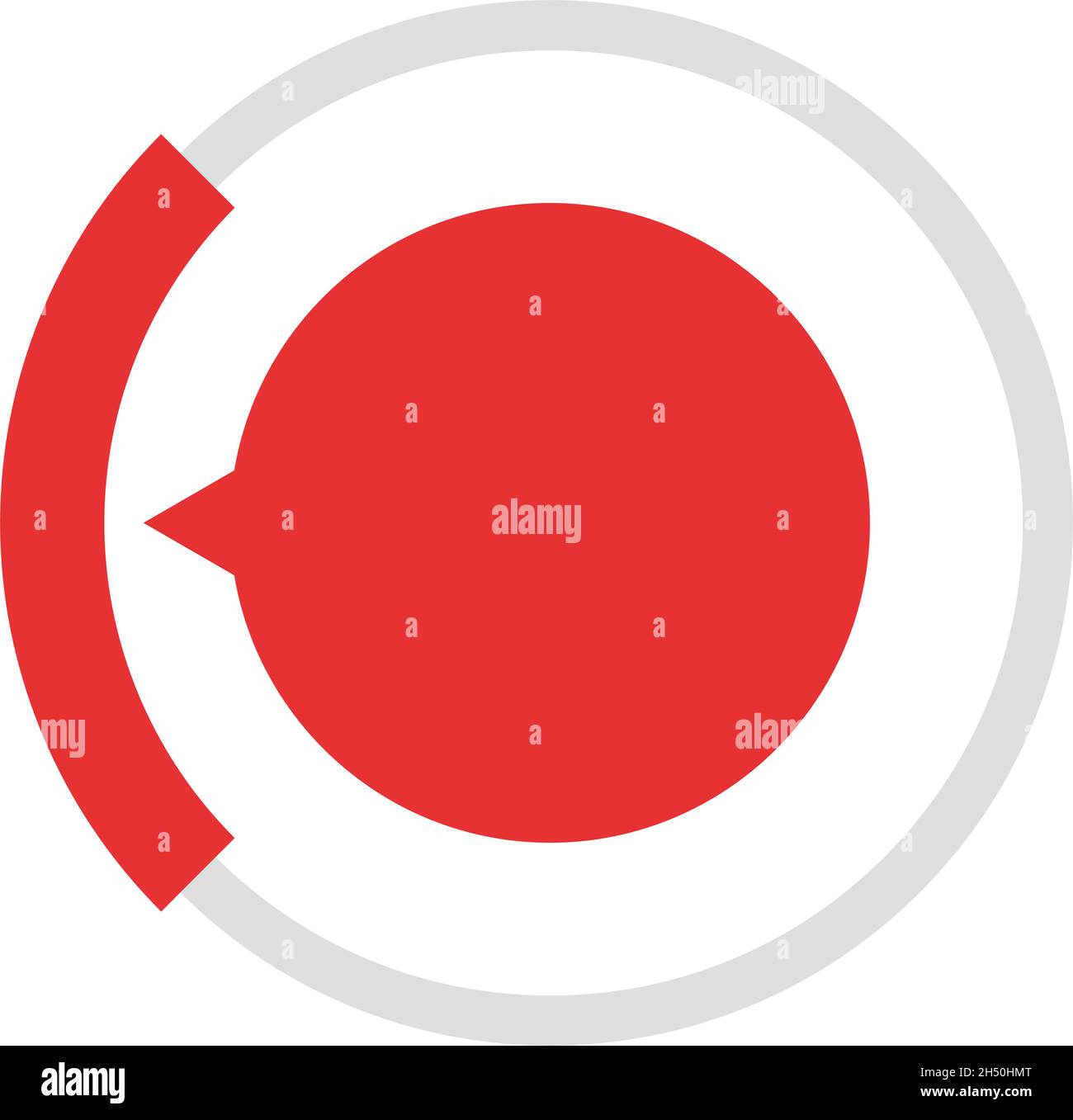Gauge, meter, dial icon with different number of sections, parts ...