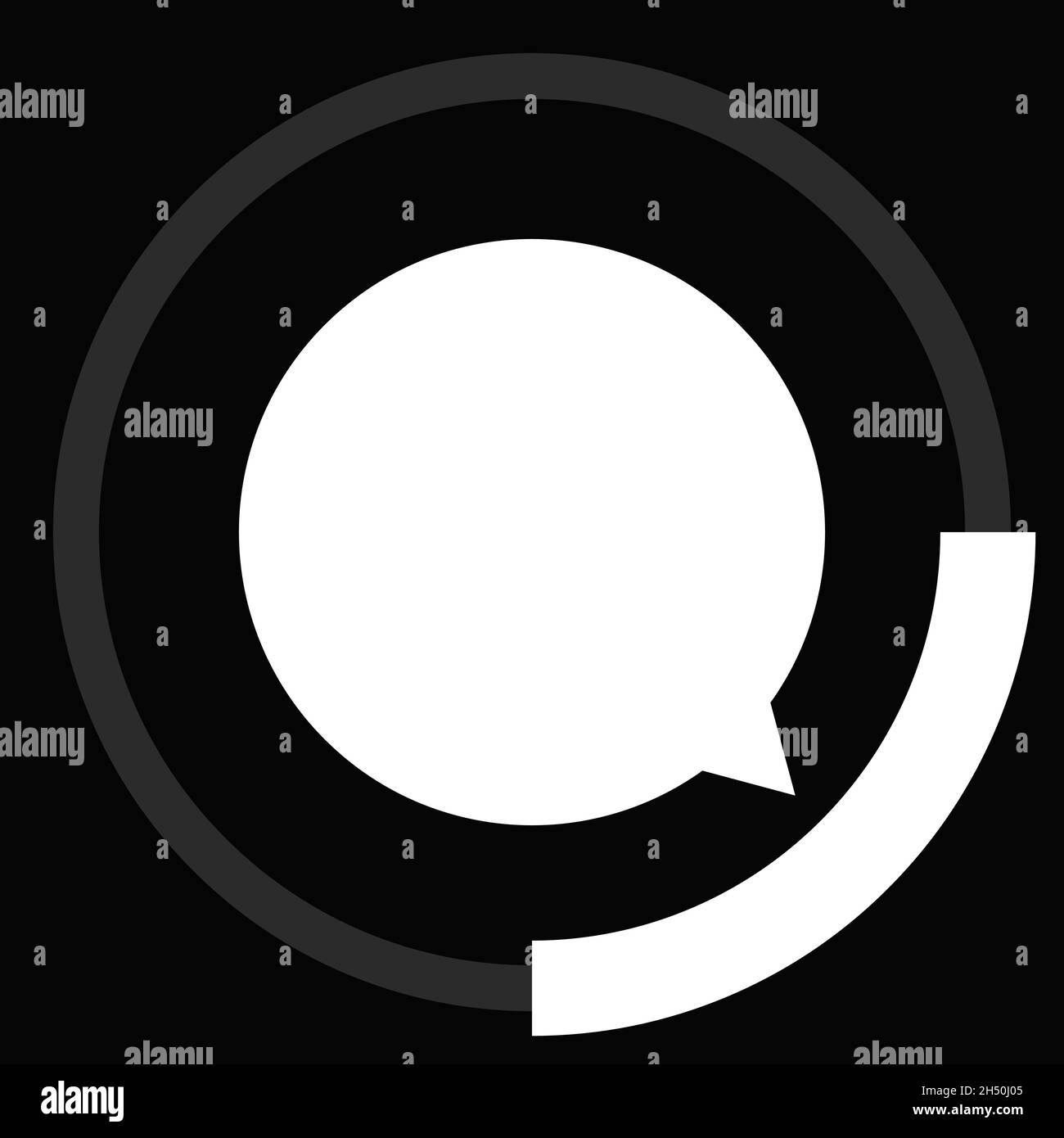Gauge, meter, dial icon with different number of sections, parts ...